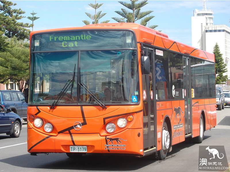 弗里曼特尔免费巴士（Fremantle CAT Bus） - 澳洲无忧网